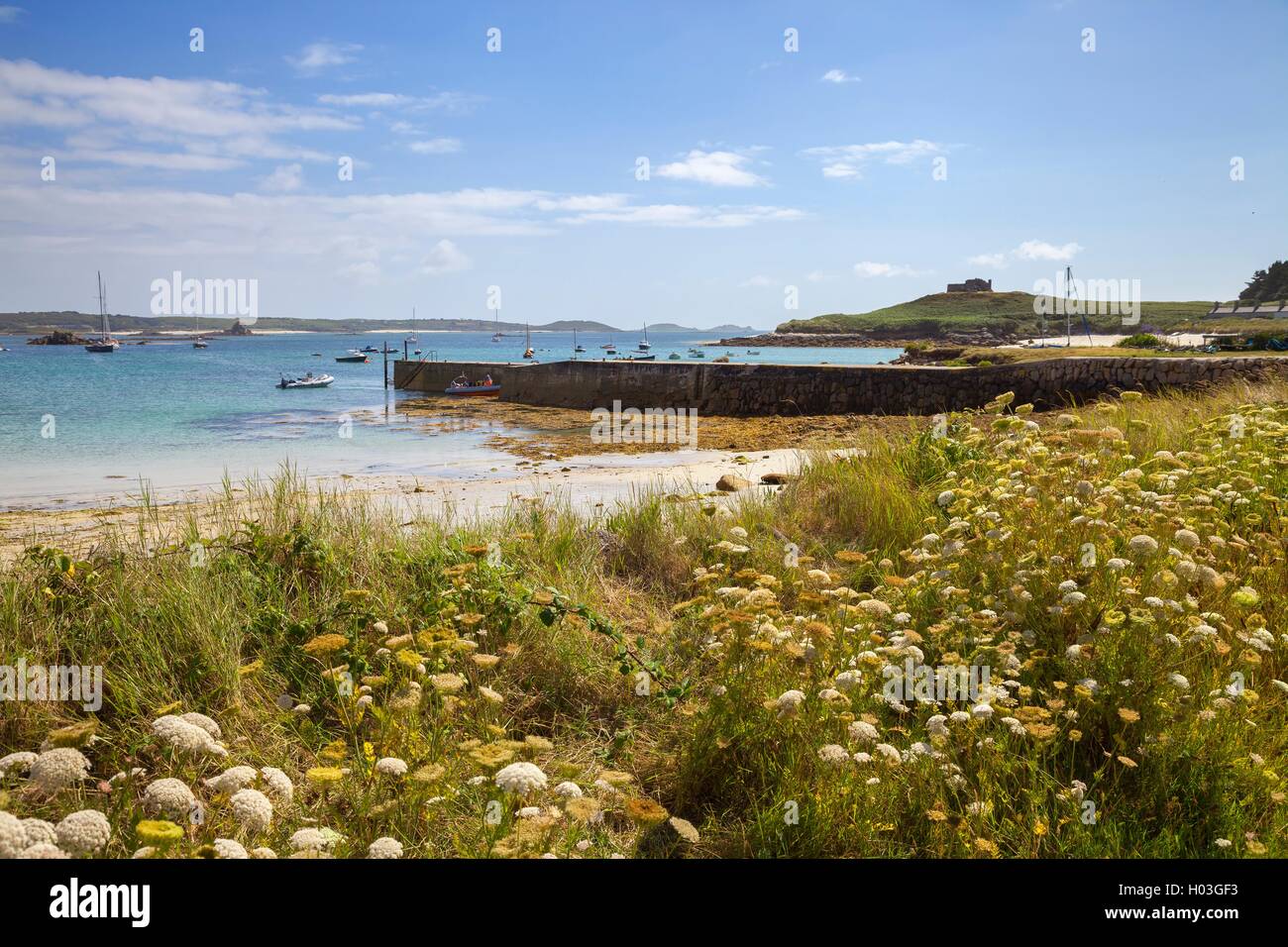Tresco old grimsby harbour hi-res stock photography and images - Alamy