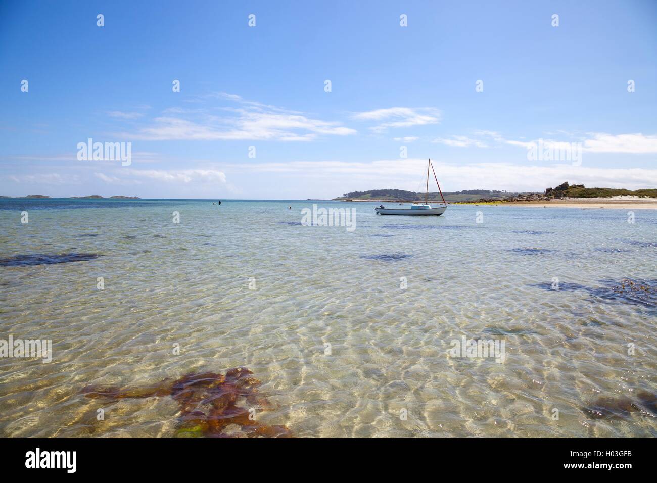 Pentle Bay, Tresco, Isles of Scilly, England Stock Photo - Alamy