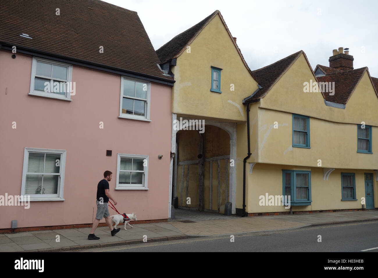 Traditional old buildings in Colchester, Essex Stock Photo - Alamy
