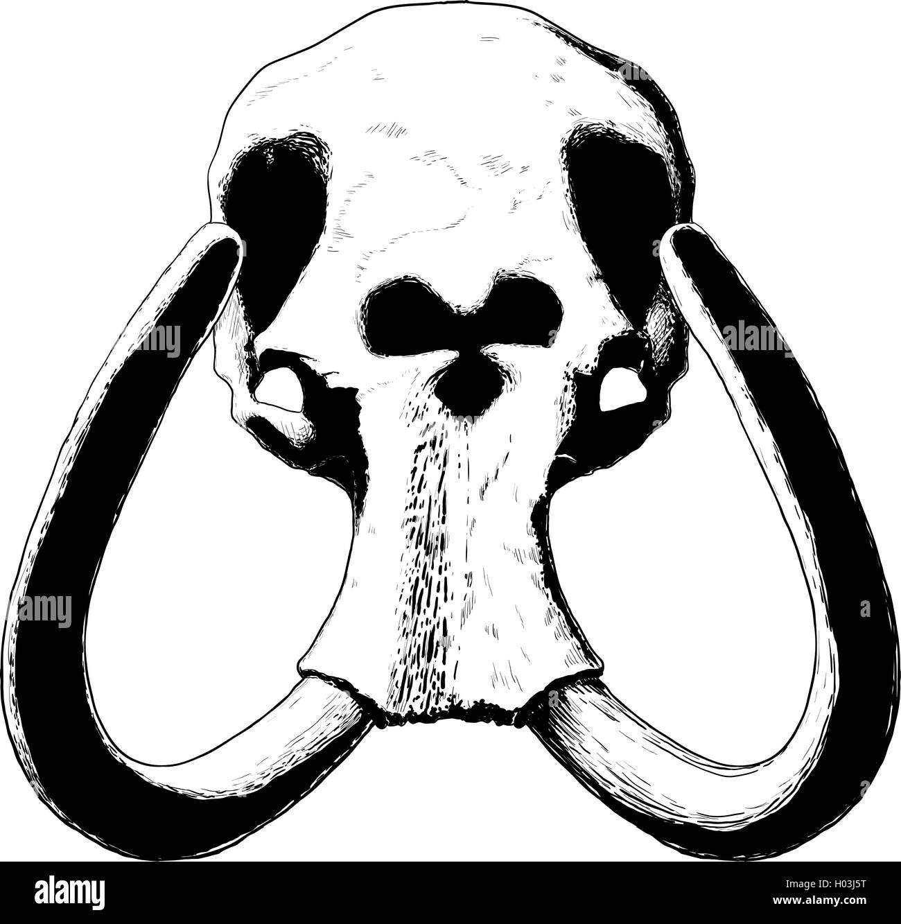 Mammoth bone hunting Stock Vector Images - Alamy