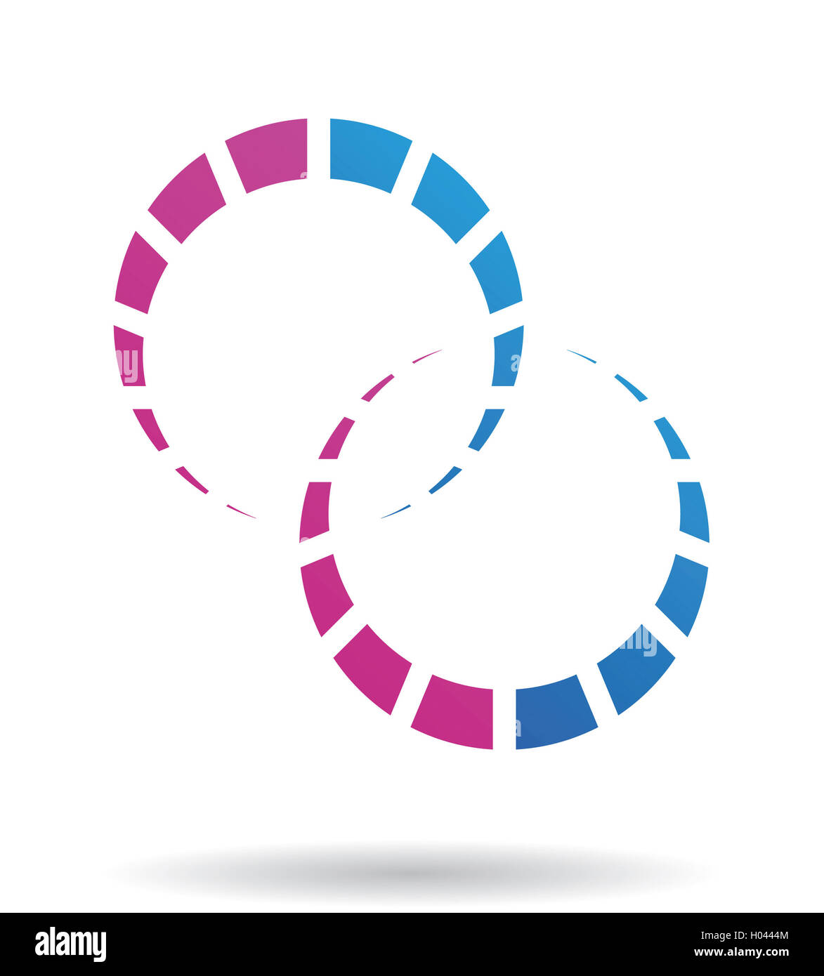 Blue and purple line logo icon and graphic design element Stock Photo ...