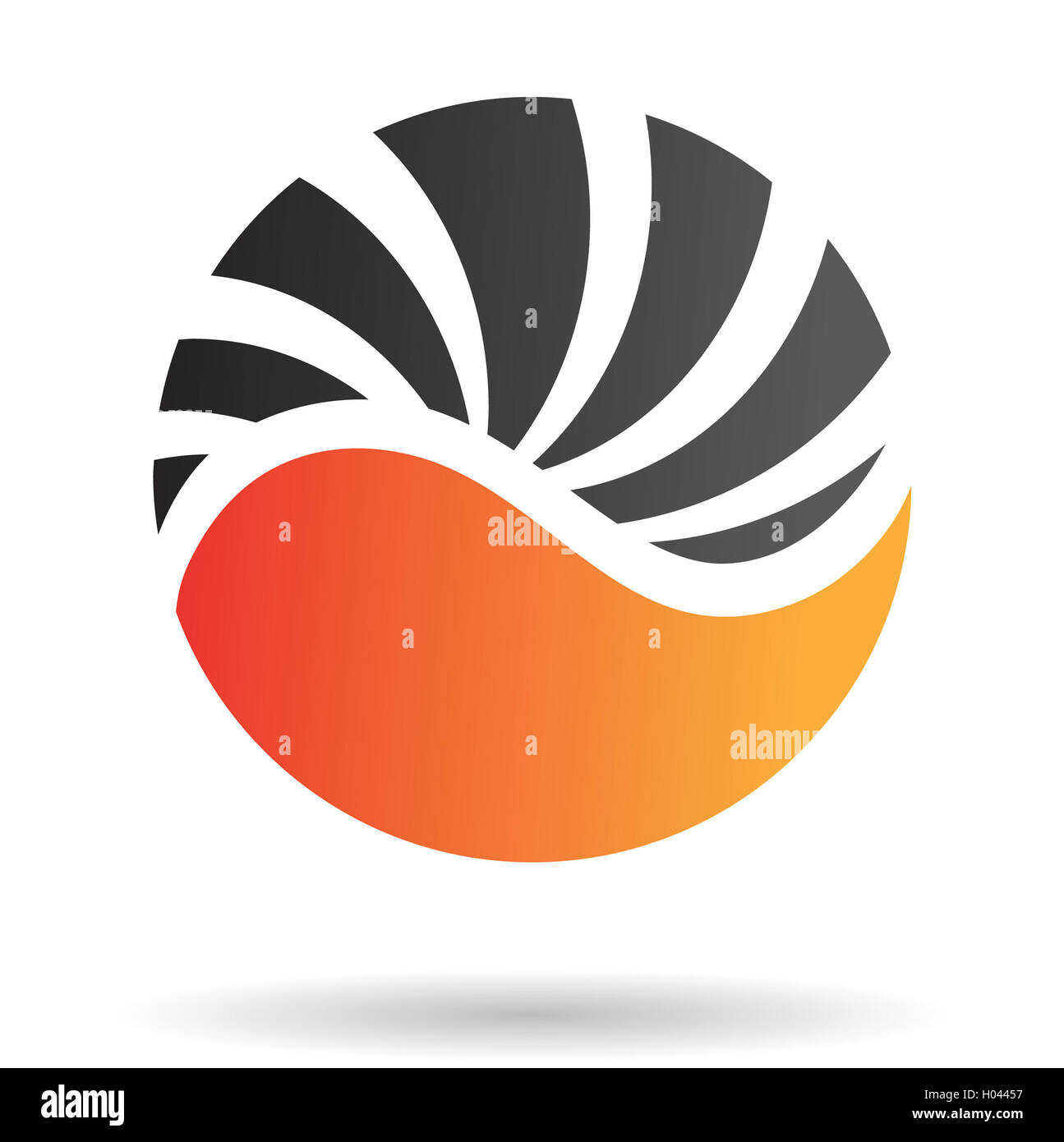 Abstract round logo icon and design element Stock Photo - Alamy