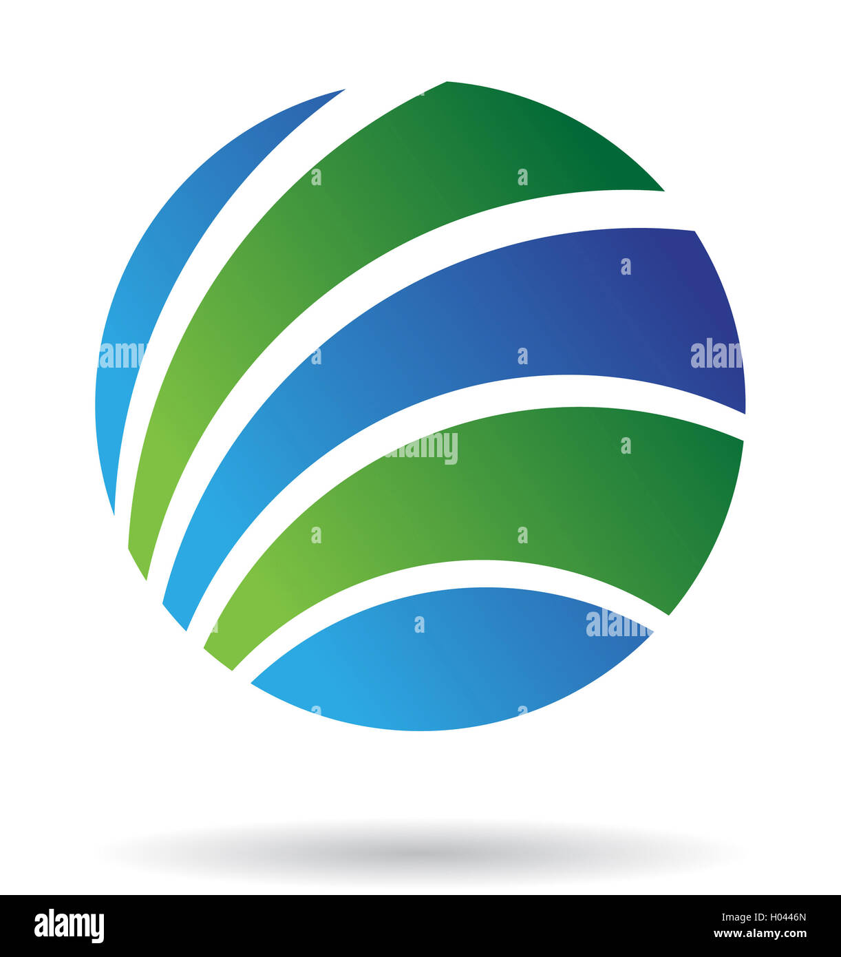 Abstract round logo icon and design element Stock Photo - Alamy