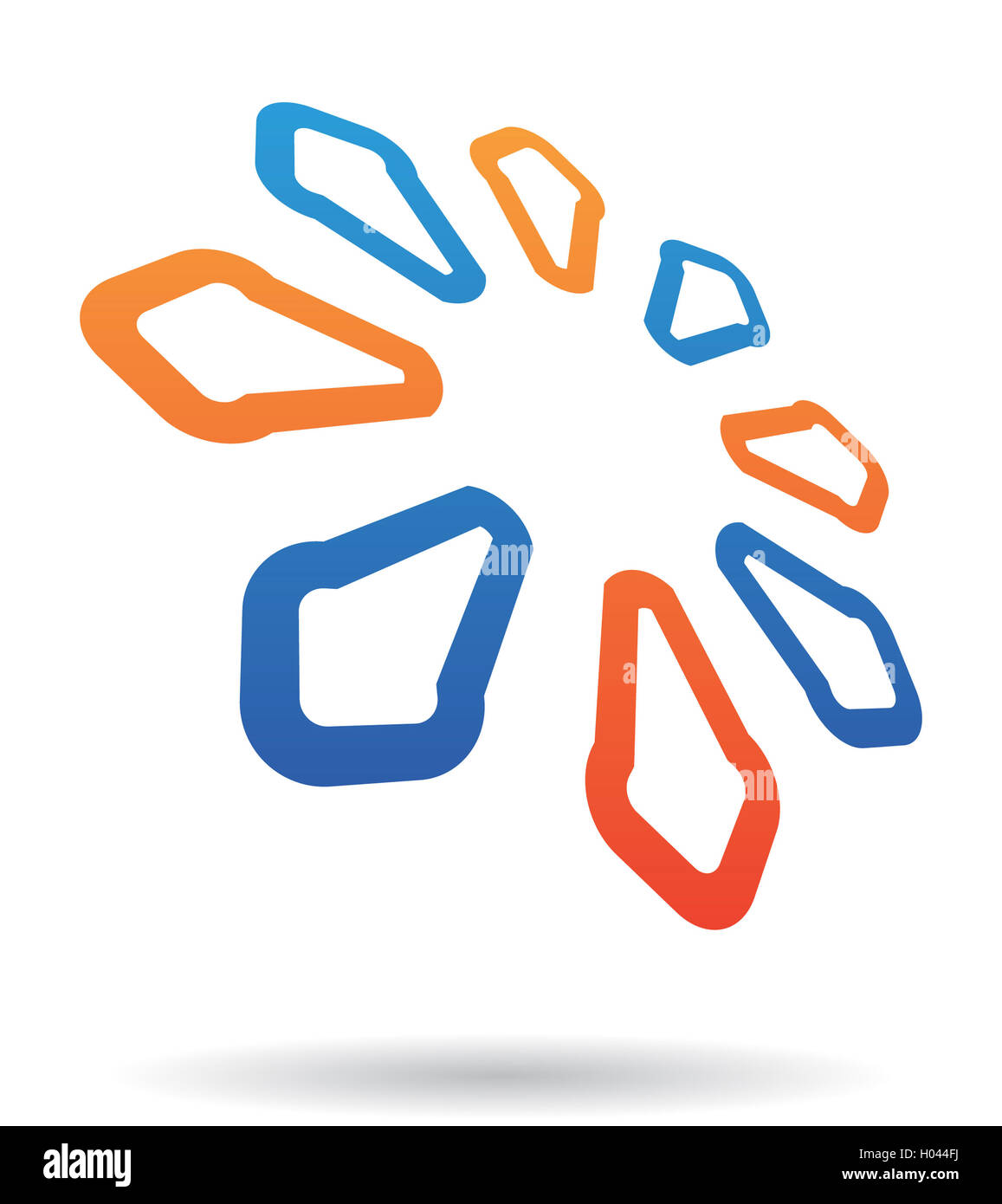 Distorted logo icon and graphic design Stock Photo - Alamy