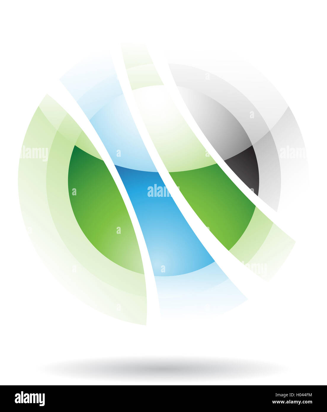 Abstract round logo icon and design element Stock Photo - Alamy