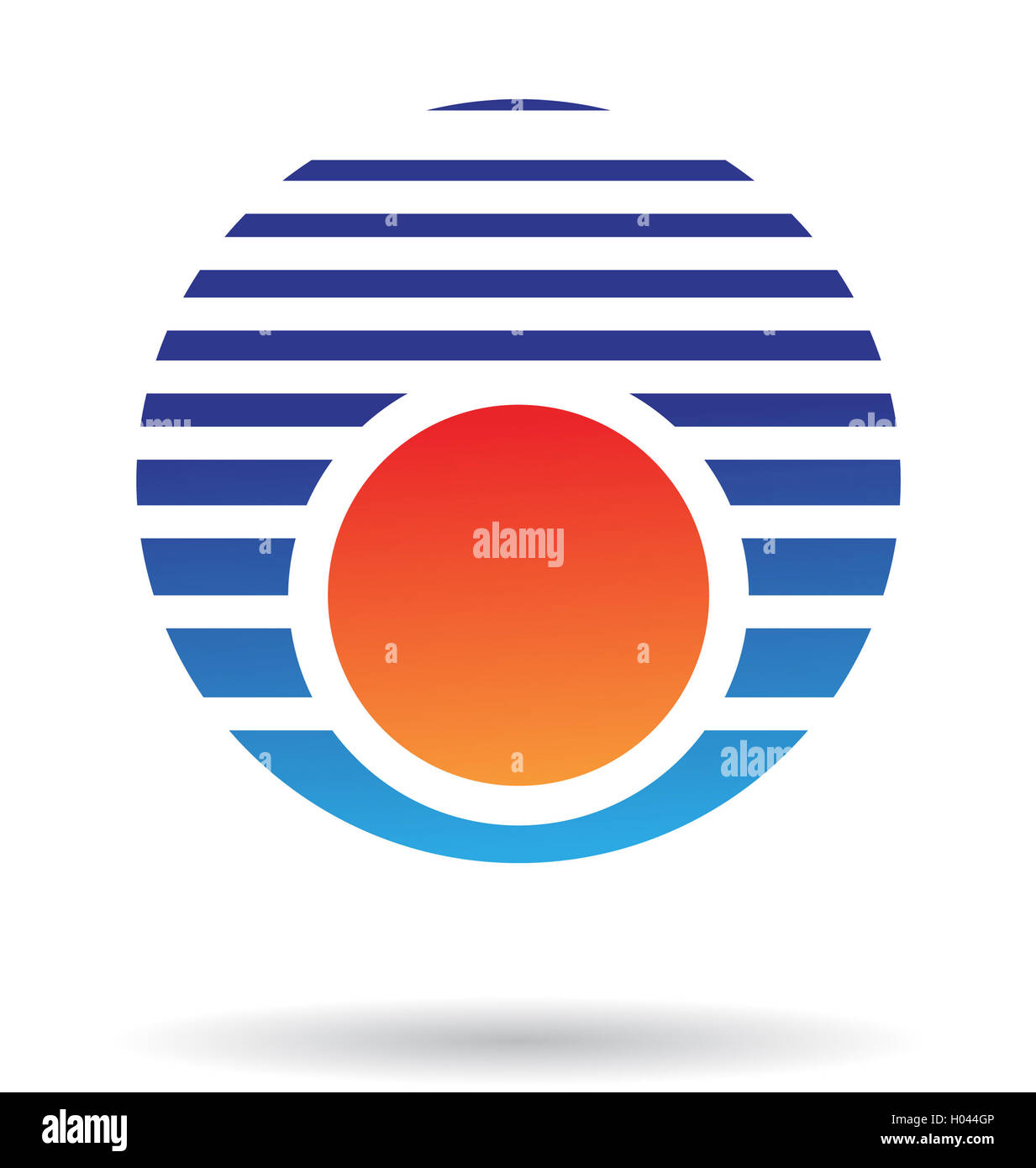 Abstract round logo icon and design element Stock Photo - Alamy