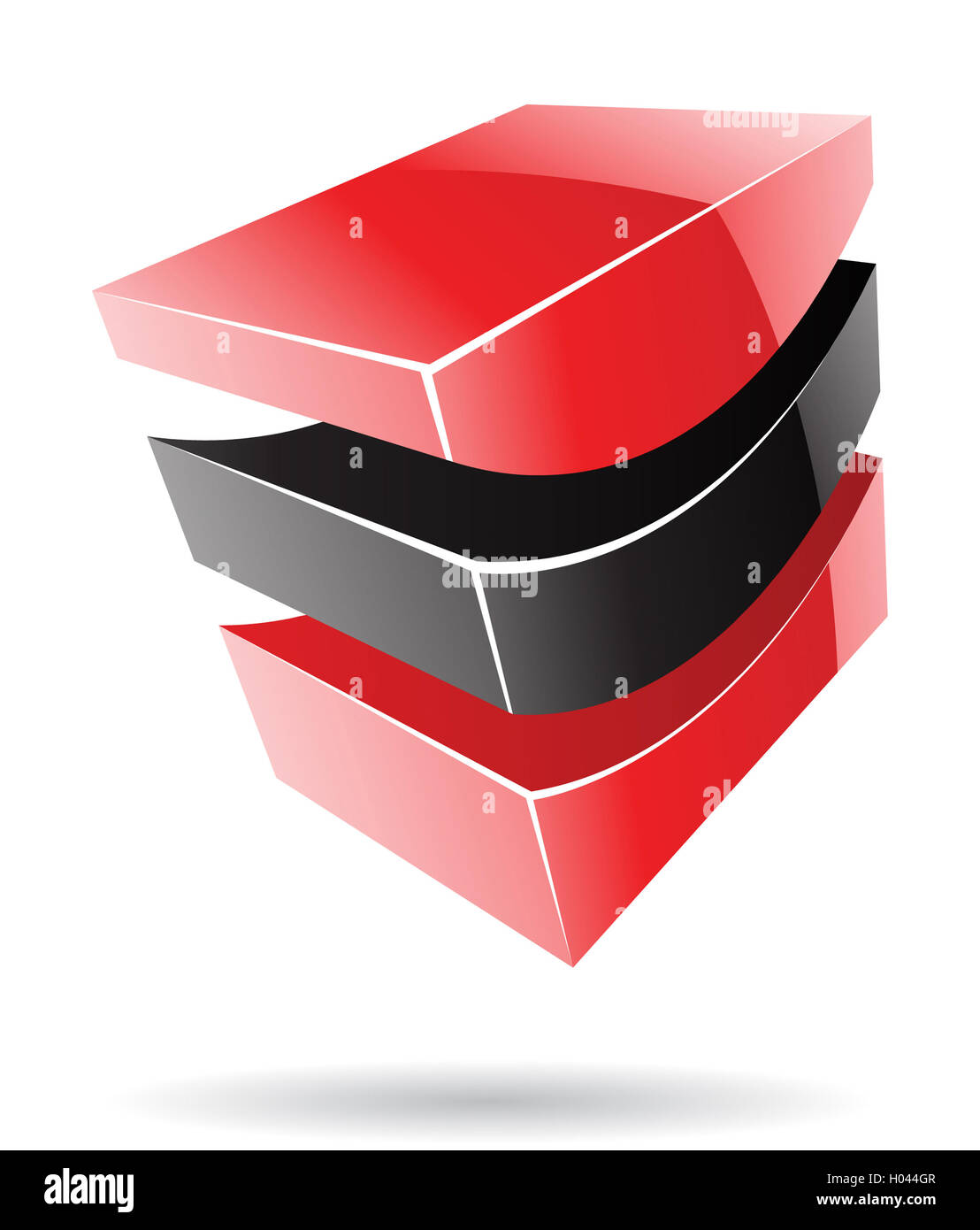 Abstract cubic logo icon and graphic design Stock Photo - Alamy