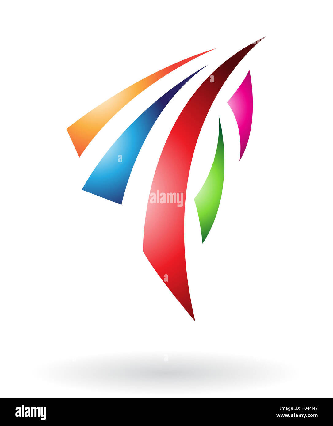 Abstract logo icon and line in various colors Stock Photo - Alamy