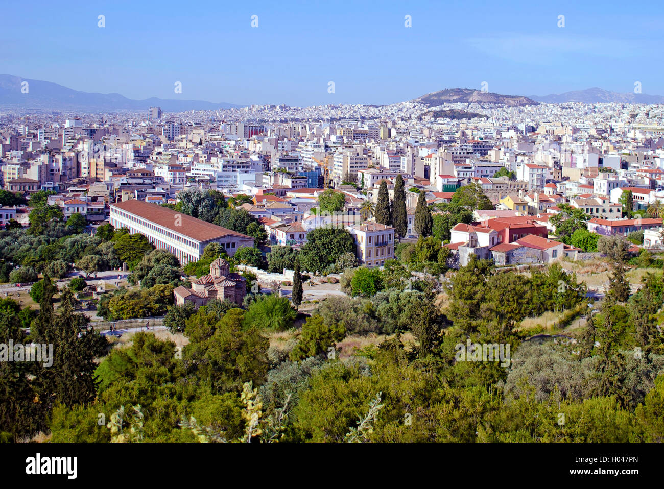 cityscape of Athens Greece Stock Photo - Alamy
