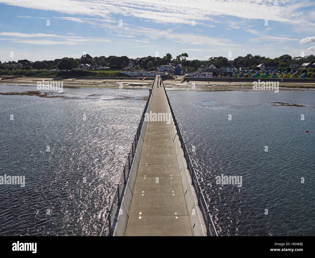 Isle of Wight Bembridge lifeboat station looking towards the town Stock ...