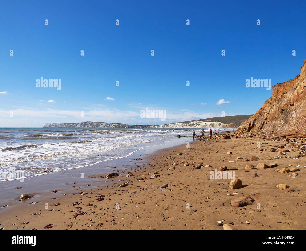 Isle of Wight Compton beach Hanover point Stock Photo - Alamy