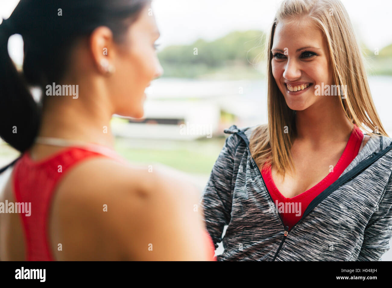 Group of women talking fit hi-res stock photography and images - Alamy