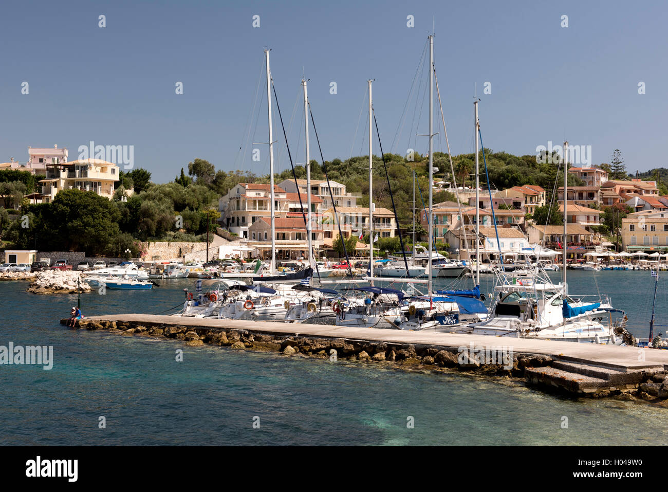 Kassiopi harbour kassiopi corfu ionian hi-res stock photography and ...