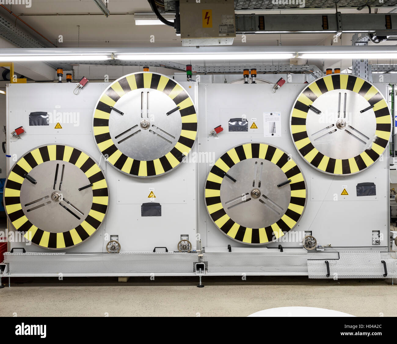 Steel ribbon at the beginning of the production line. Harry's Razor ...