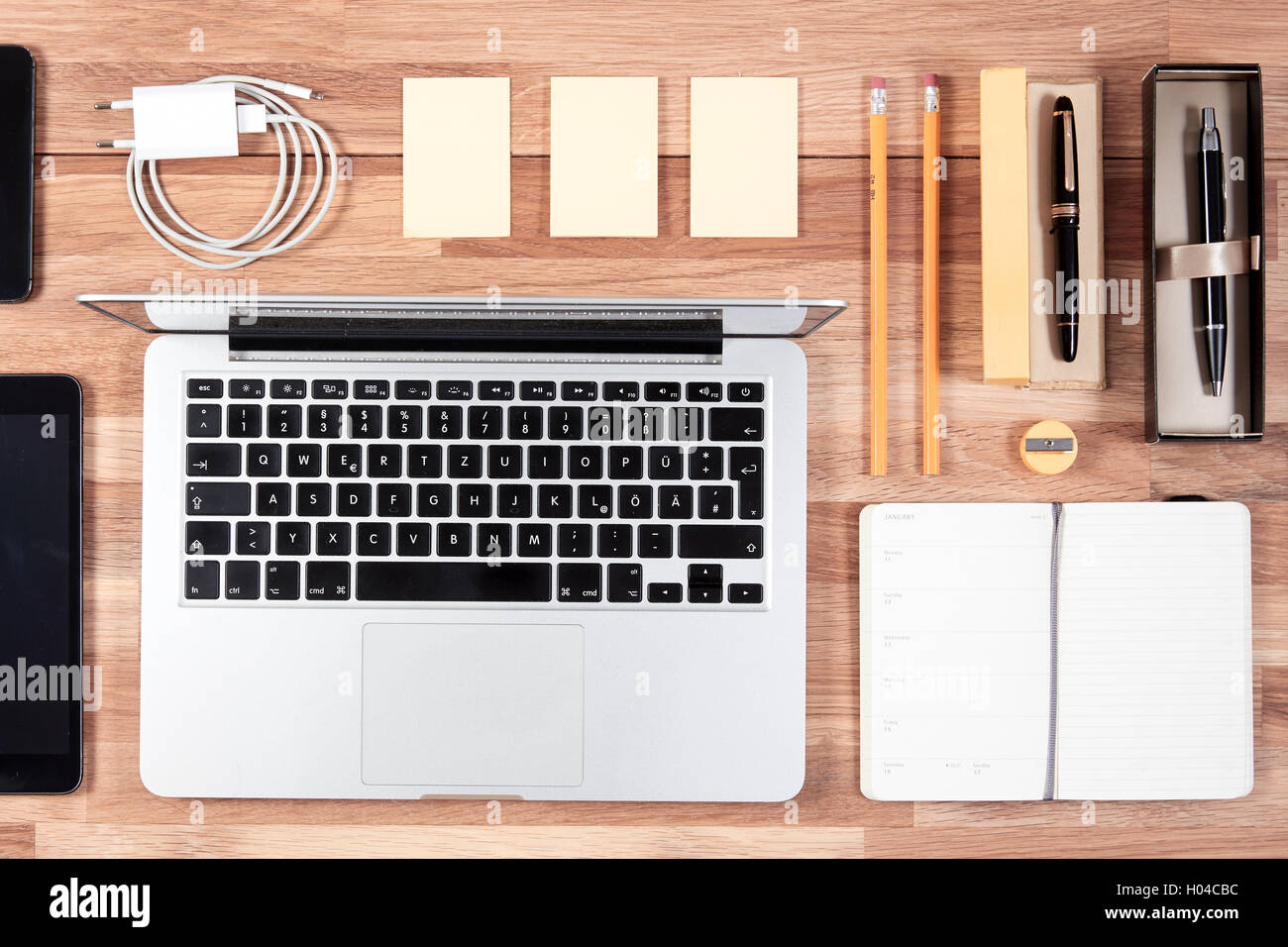 Pencil and pen view from above hi-res stock photography and images - Alamy