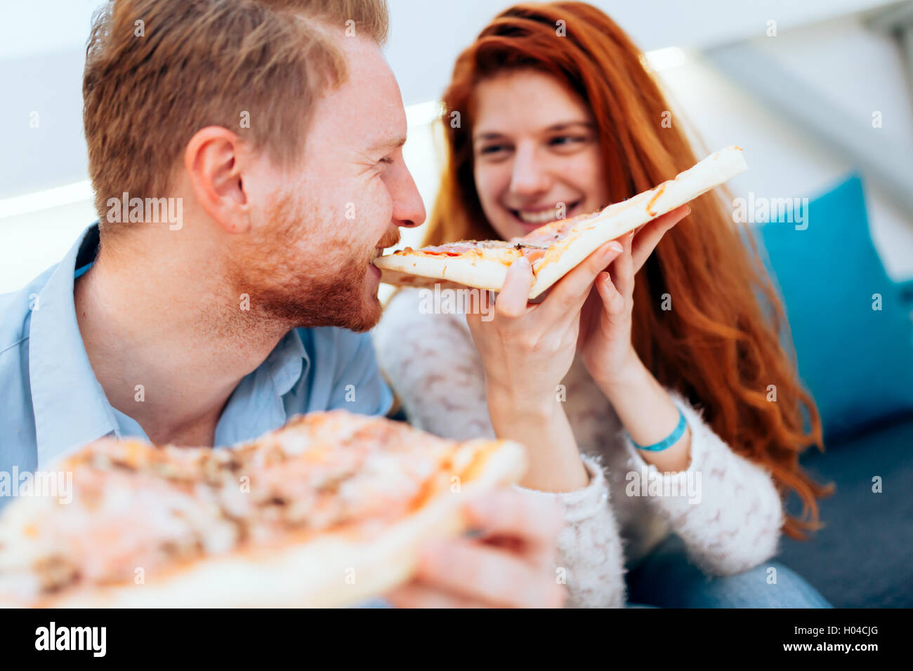 Happily eating hi-res stock photography and images - Alamy