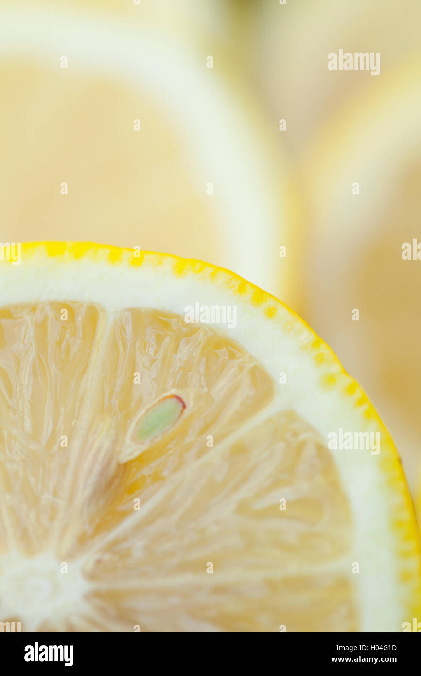 Group of fresh citrus fruits, lemons on a table Stock Photo - Alamy