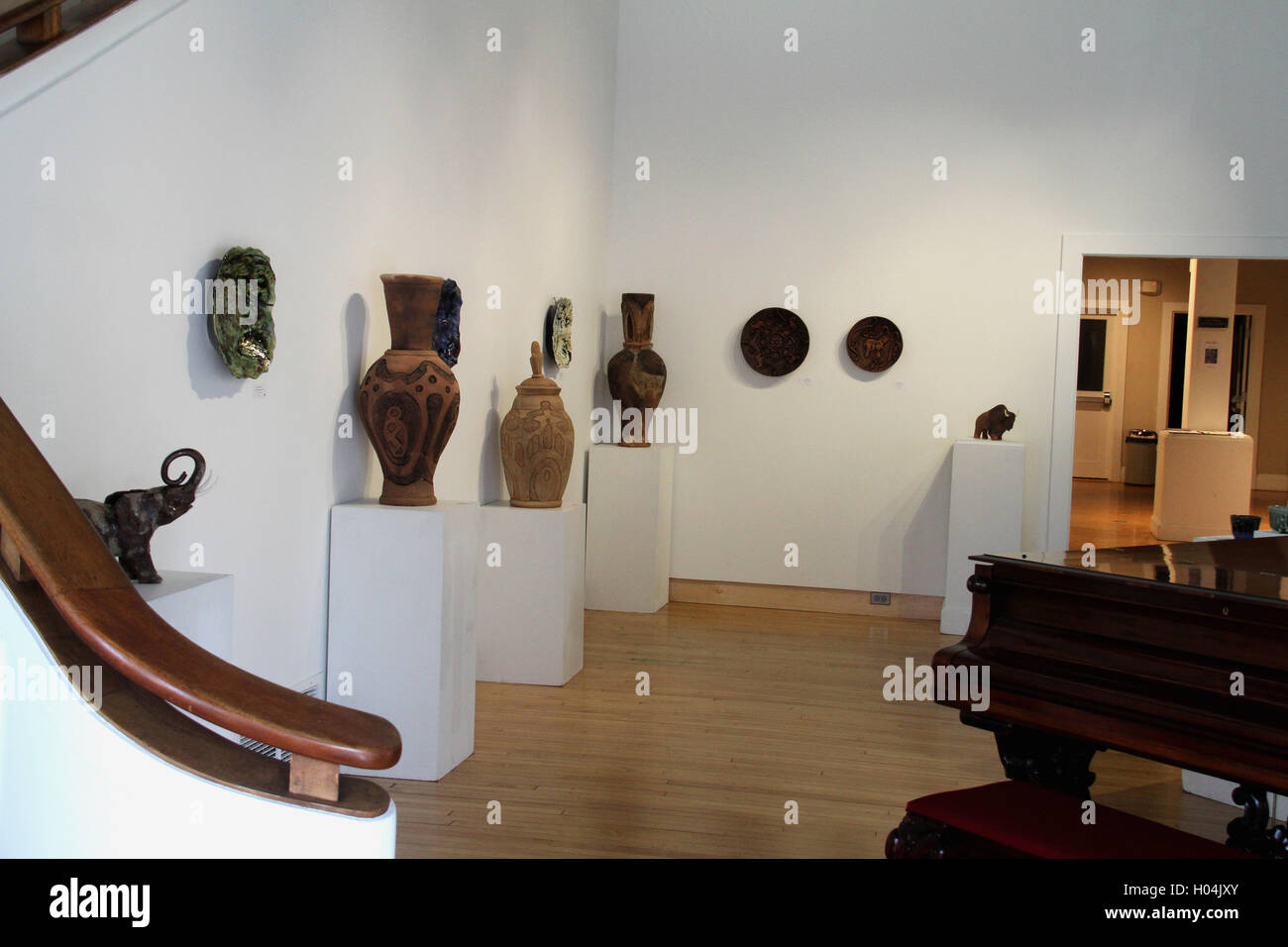 Inside an art gallery Stock Photo - Alamy