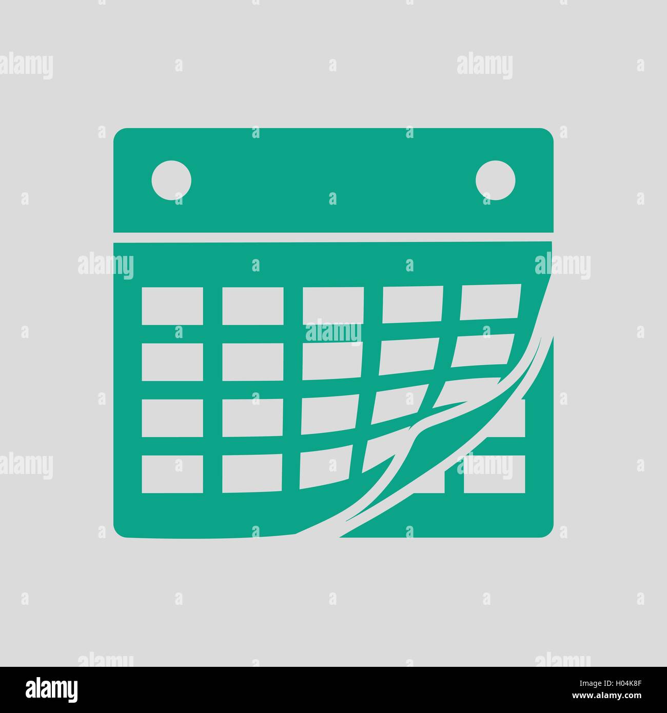 Calendar icon. Gray background with green. Vector illustration Stock ...