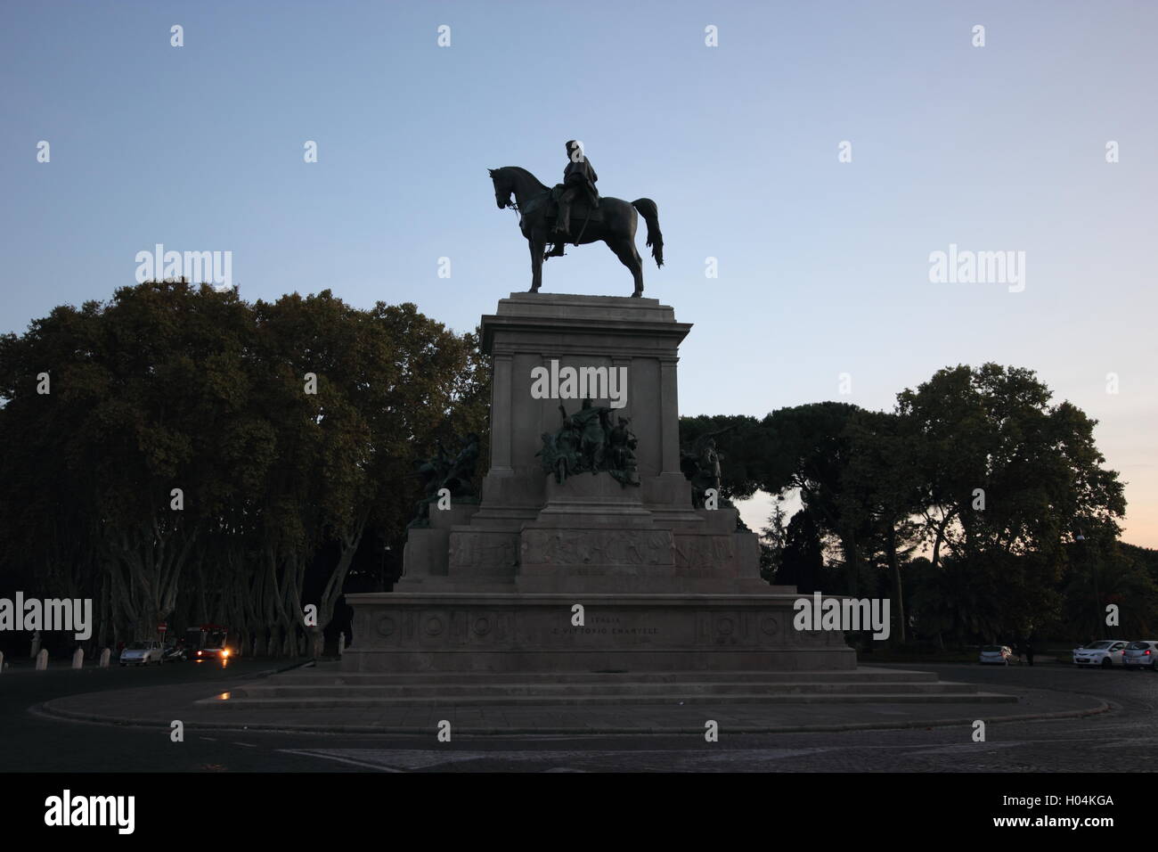 equestrian monument at the Gianicolo dedicated to Giuseppe Garibaldi ...