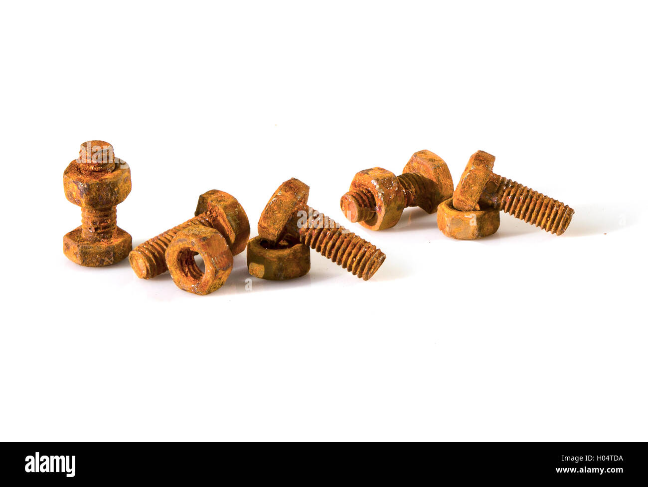 Nut nuts rusty Cut Out Stock Images & Pictures - Alamy