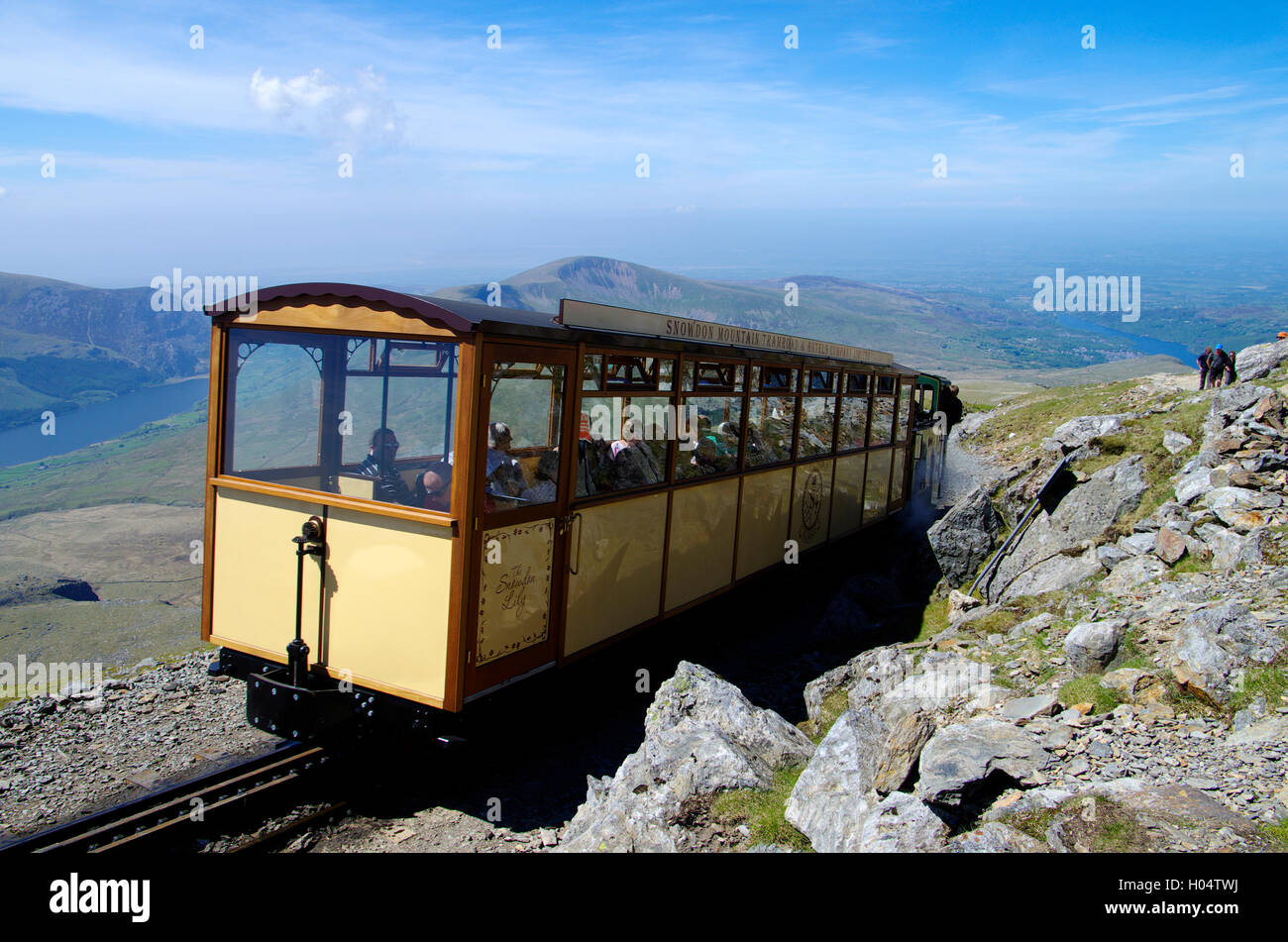 Snowdon Mountain Railway Stock Photo - Alamy