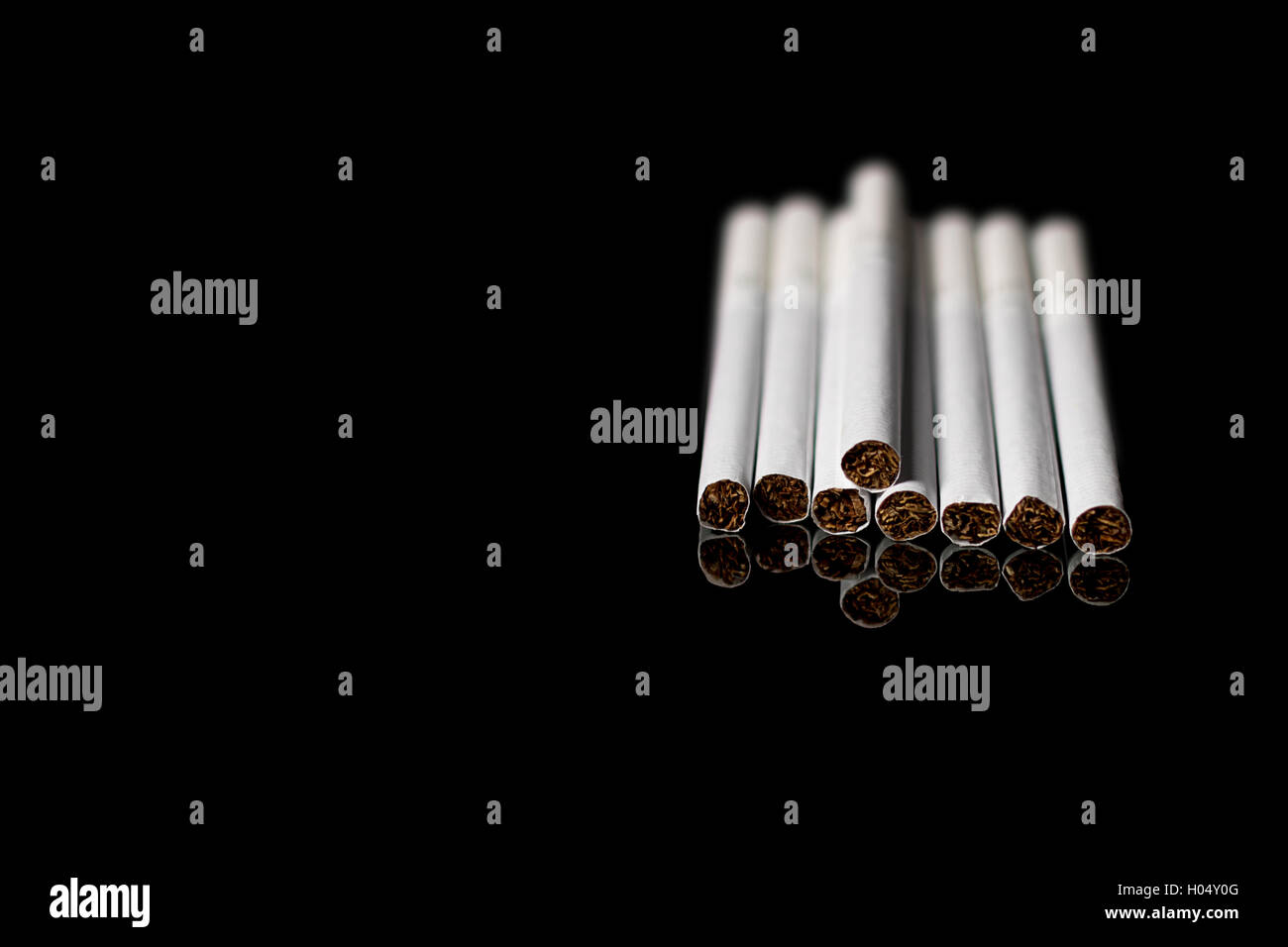 Close-up of Tobacco Cigarettes Background Stock Photo - Alamy