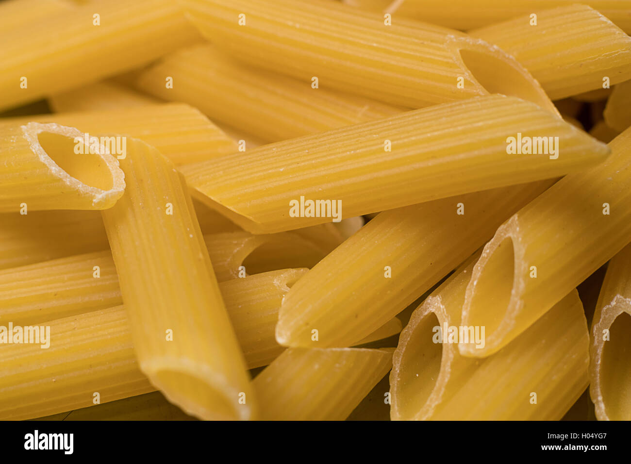 Raw Italian pasta. Raw Penne Stock Photo - Alamy