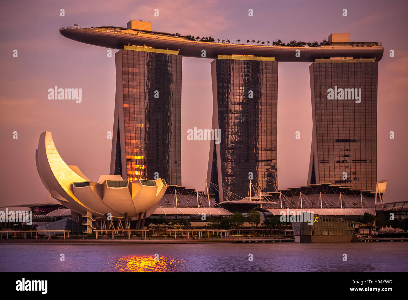 Marina Bay Sands Pool Sunset