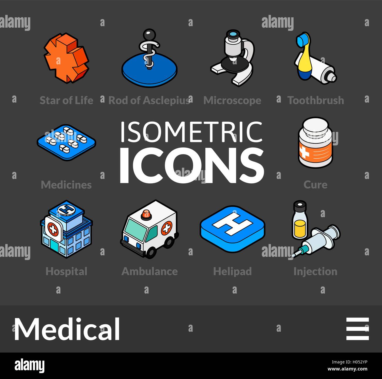Isometric outline set 17 hi-res stock photography and images - Alamy