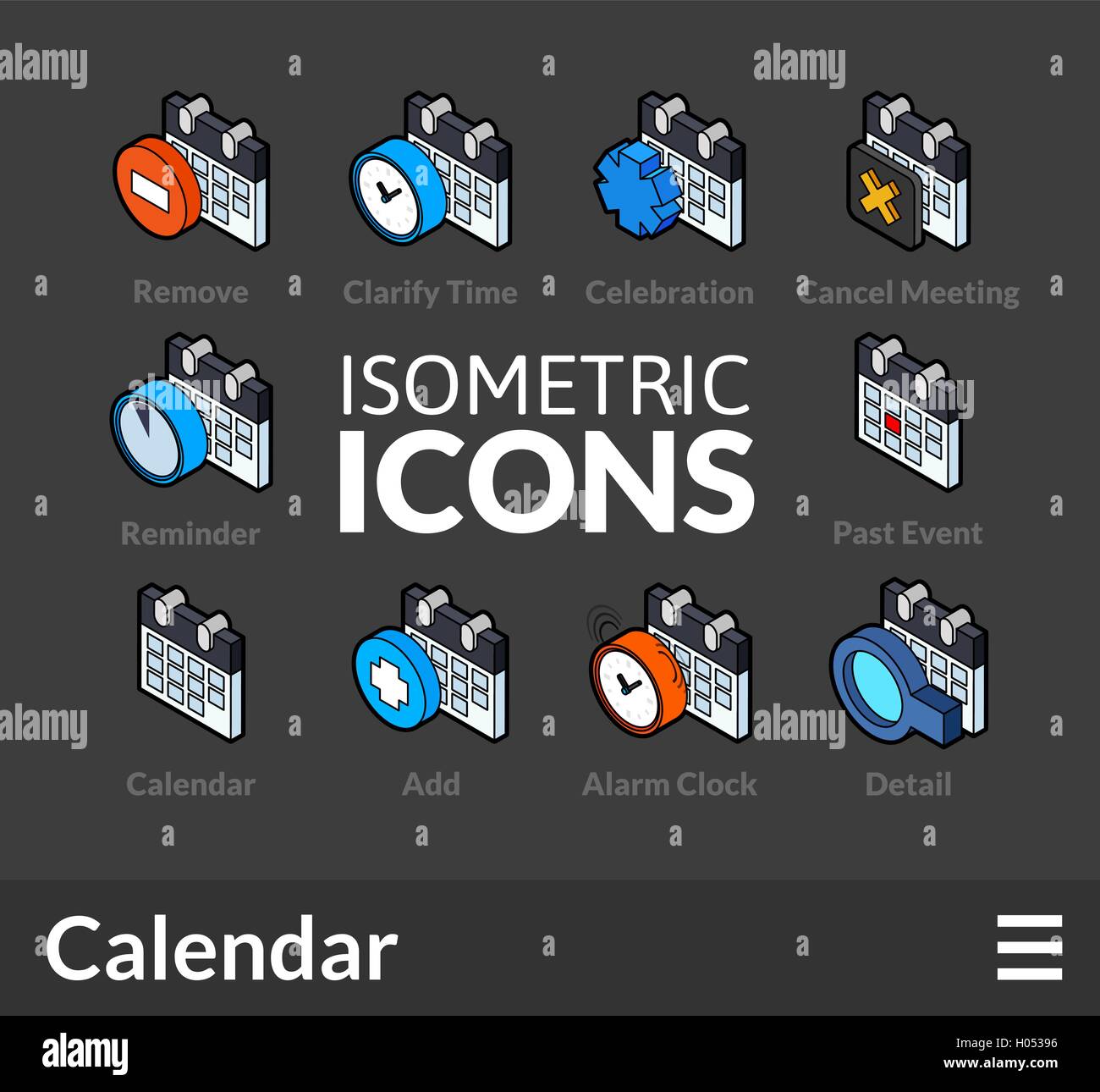 Isometric outline icons set 39 Stock Vector Image & Art - Alamy
