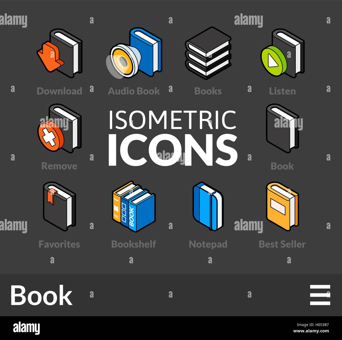 Isometric outline set 43 hi-res stock photography and images - Alamy