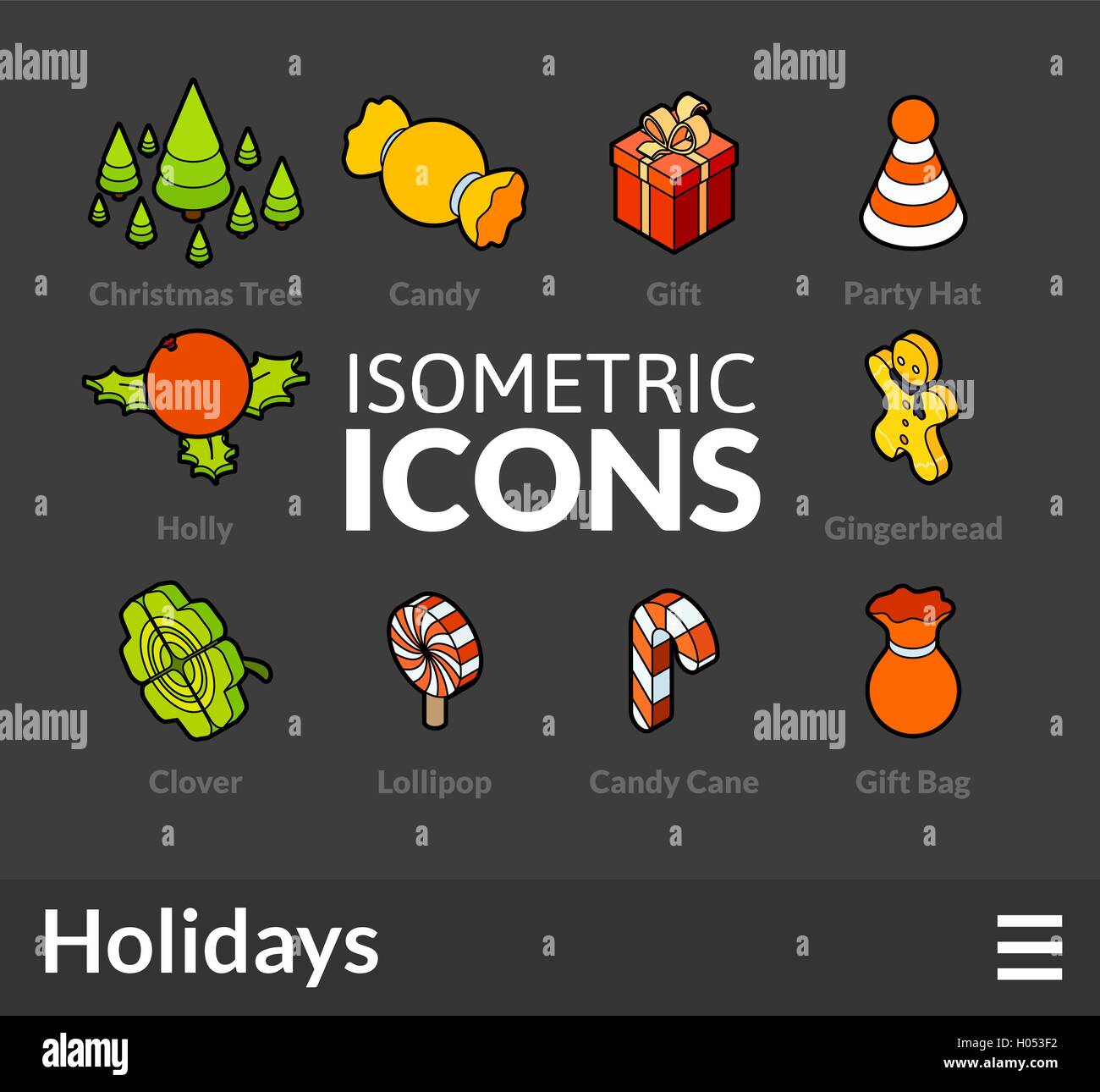 New year outline icons Stock Vector Images - Alamy