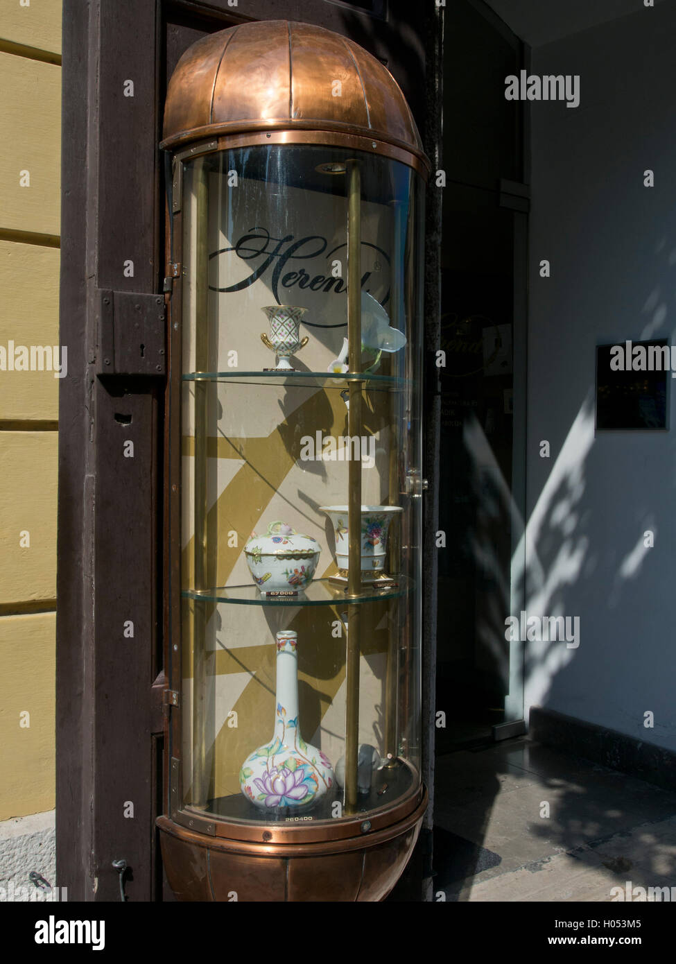 Traditional products for sale at a luxury souvenir shop in Buda ...