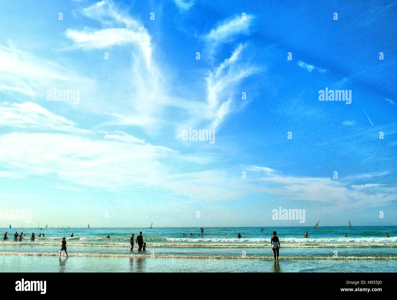 A late September day on the French coast Stock Photo - Alamy