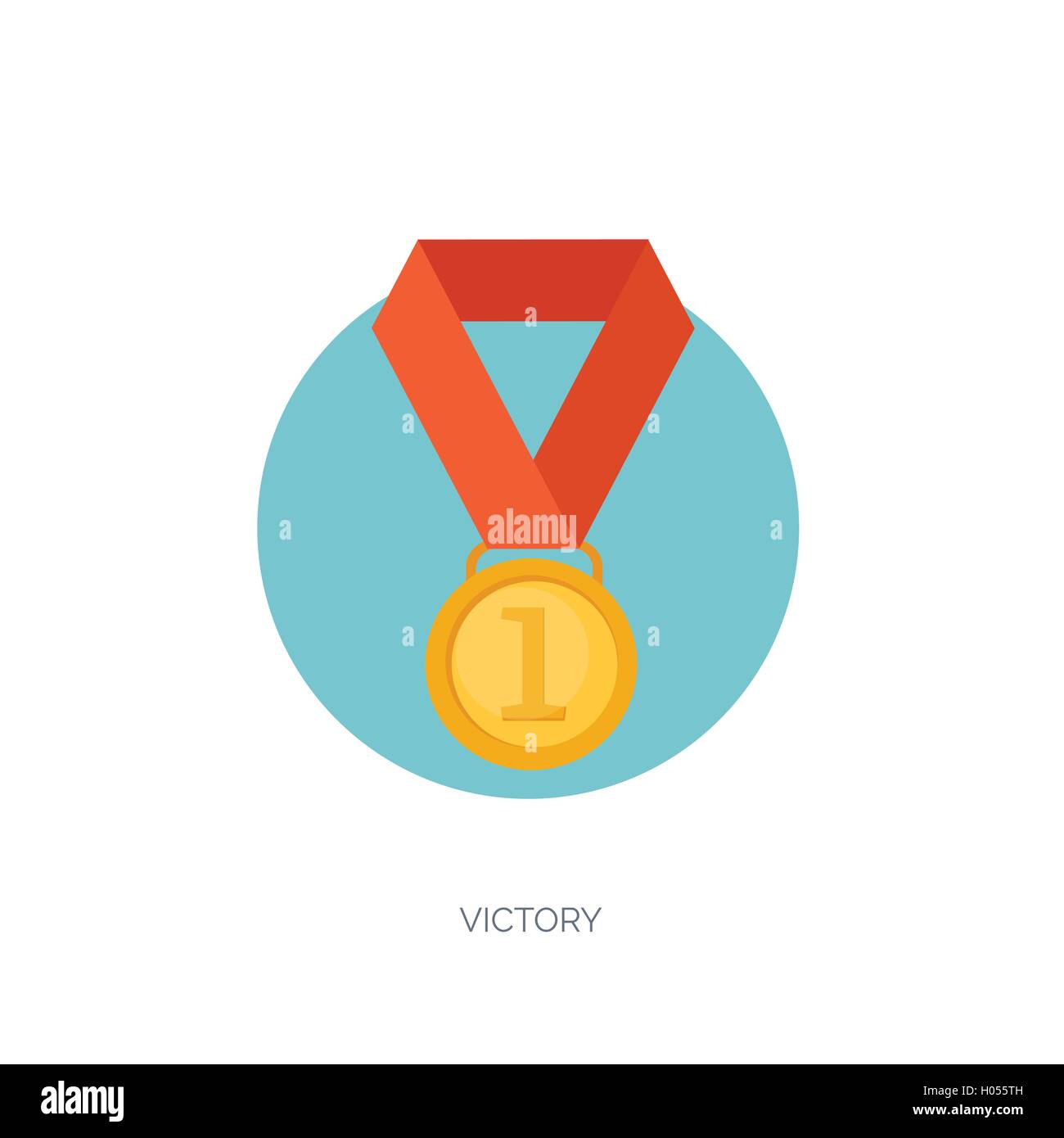 Vector illustration set. Flat business concept background. Achievements ...