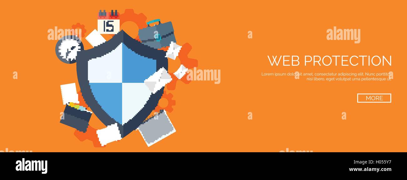 Vector illustration. Shield. Data protection and security Stock Vector ...