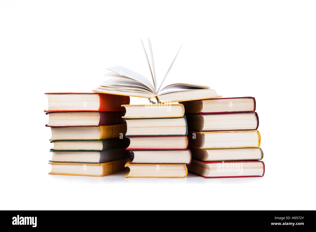 Stack of books Stock Photo - Alamy