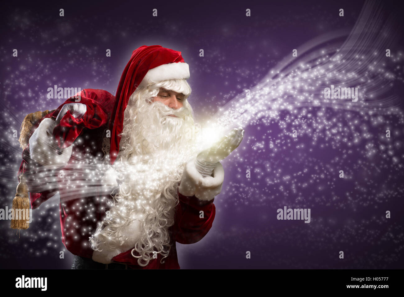 Curious santa man sitting hi-res stock photography and images - Alamy
