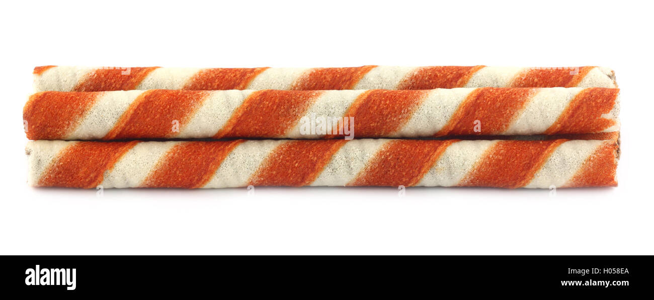 Rolled Chocolate Cookie Stock Photo - Alamy