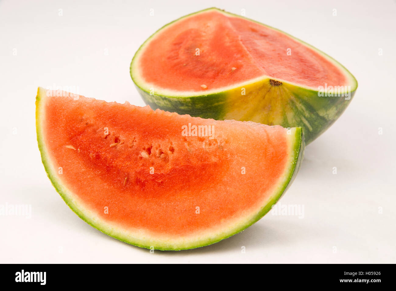 Watermelon Slices Large Melon Fruit Stock Photo - Alamy