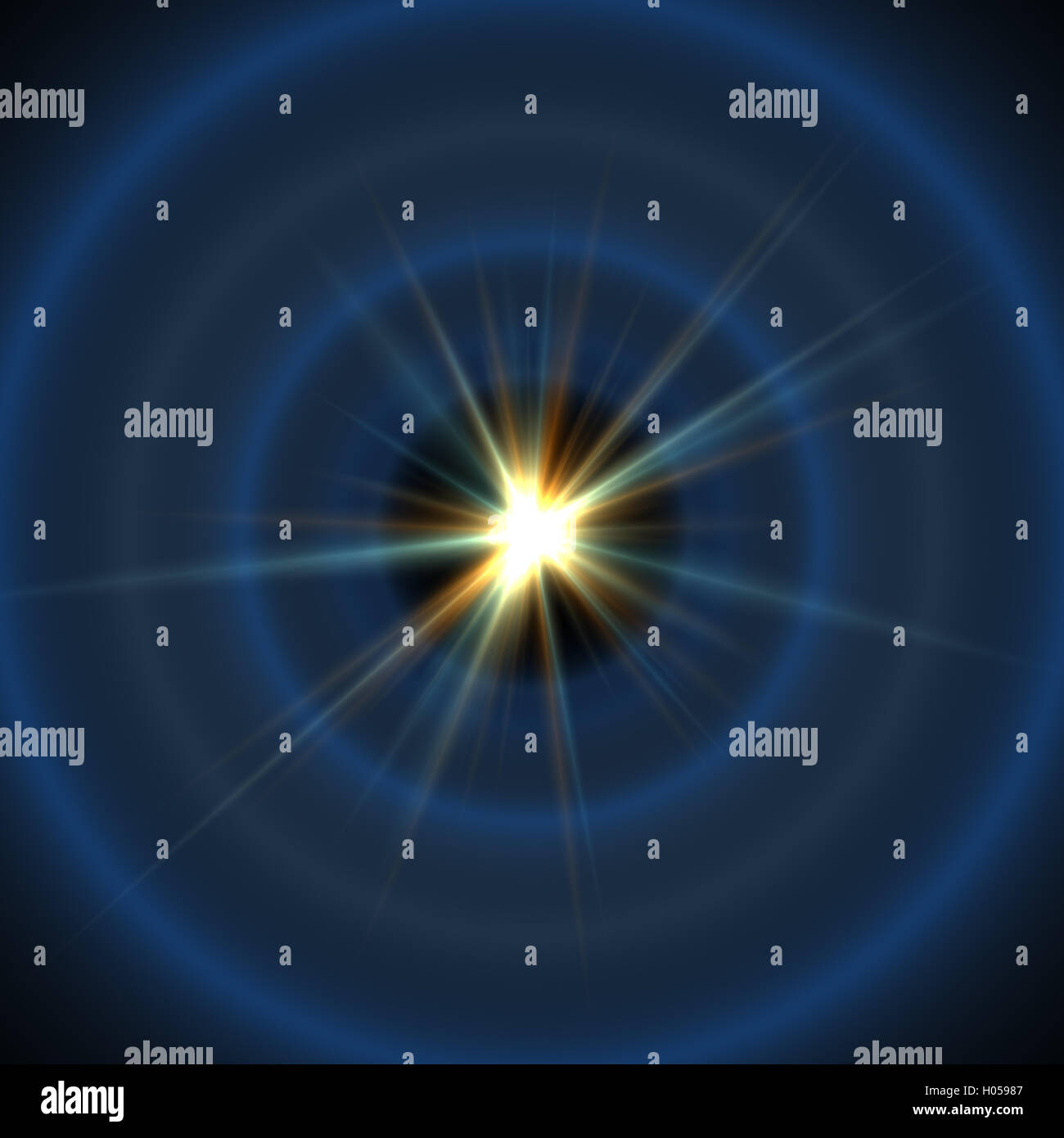 Abstract blue background lens flare hi-res stock photography and images ...