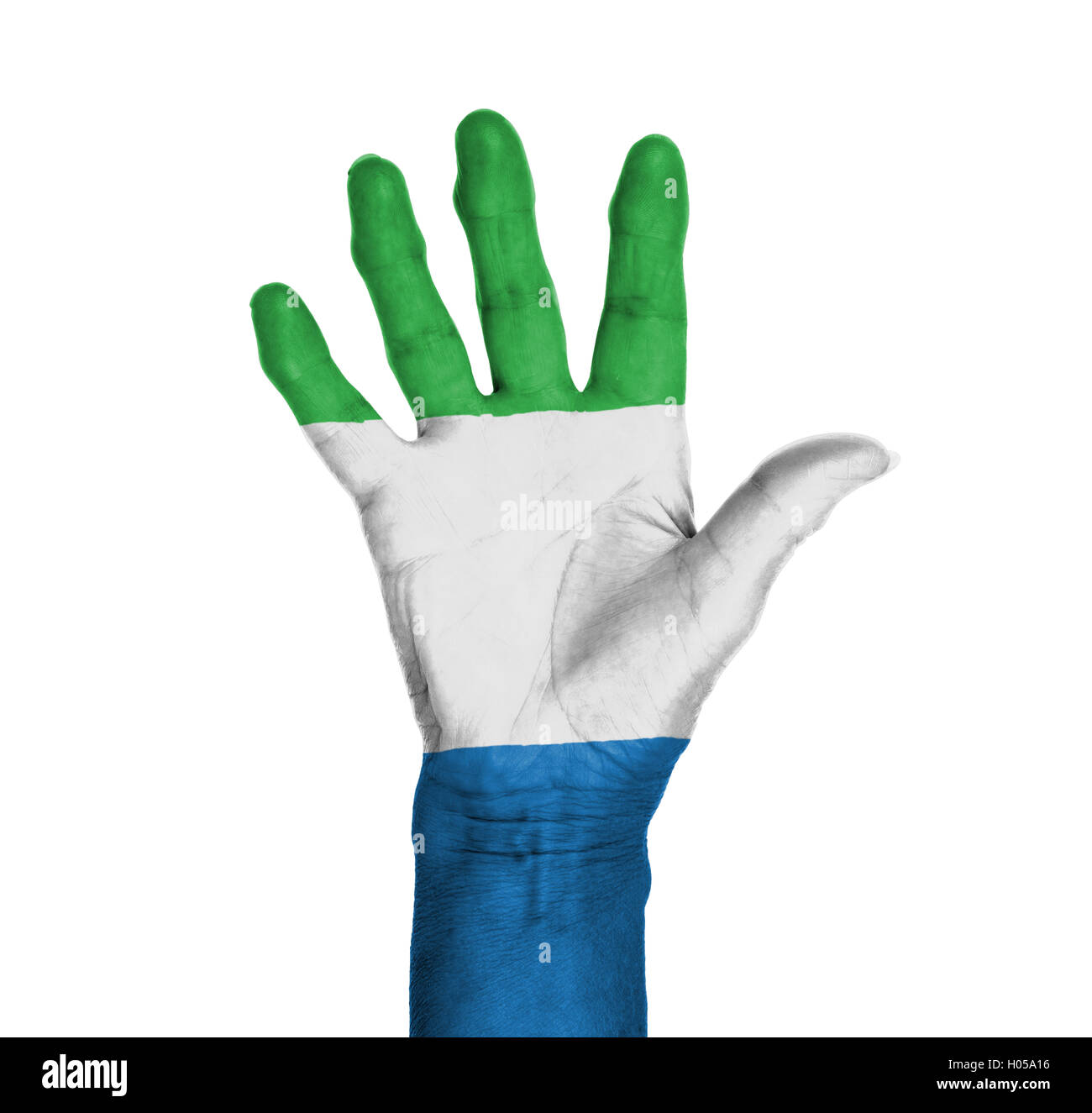 Palm of a woman hand, painted with flag Stock Photo - Alamy