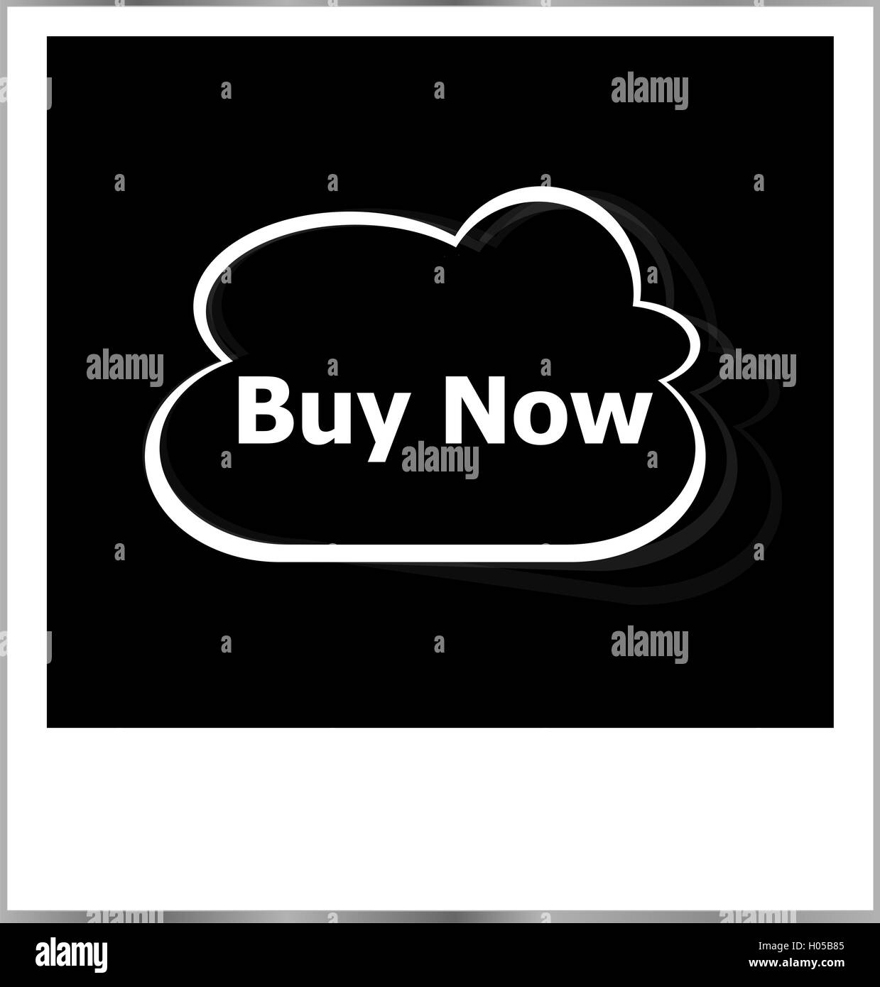 photo frame with buy now word, business concept Stock Photo - Alamy