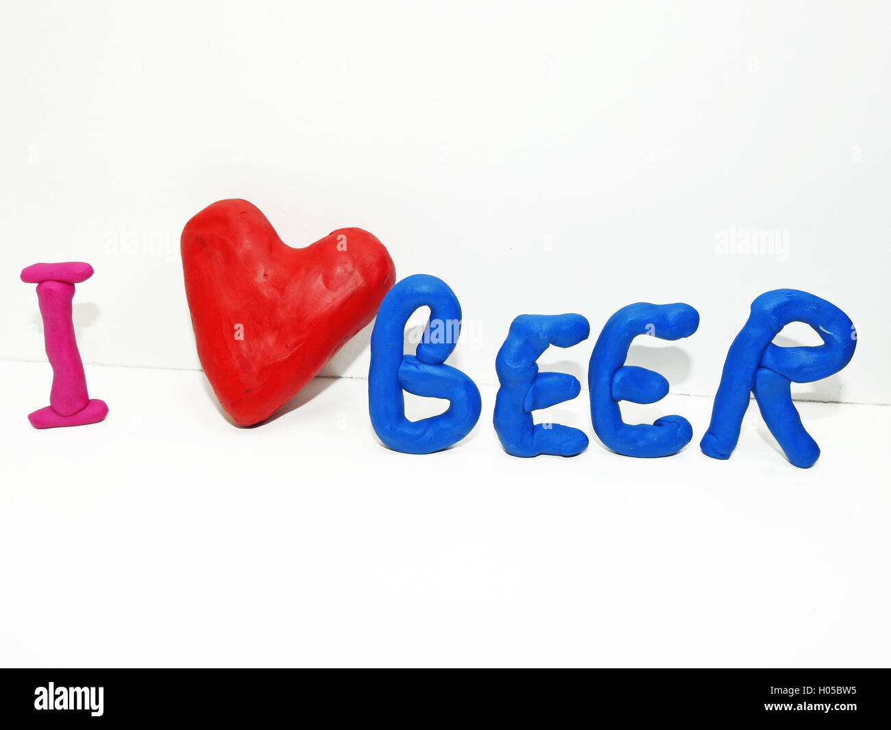 Red heart text beer hi-res stock photography and images - Alamy