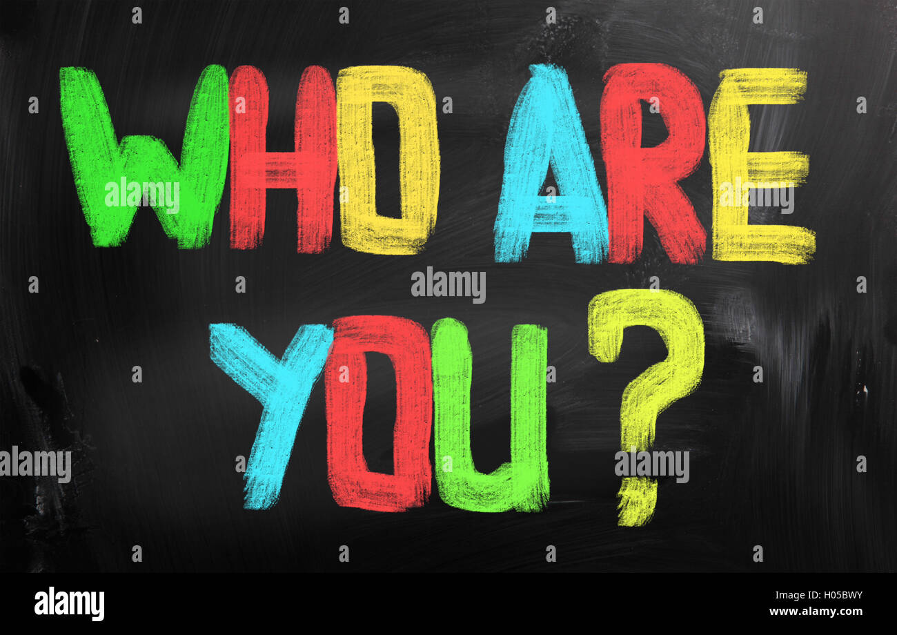 Who Are You Concept Stock Photo - Alamy