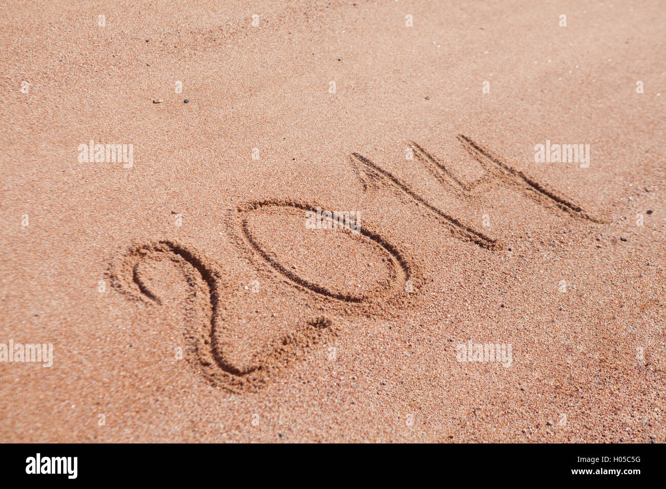 Number one written on sand hi-res stock photography and images - Alamy