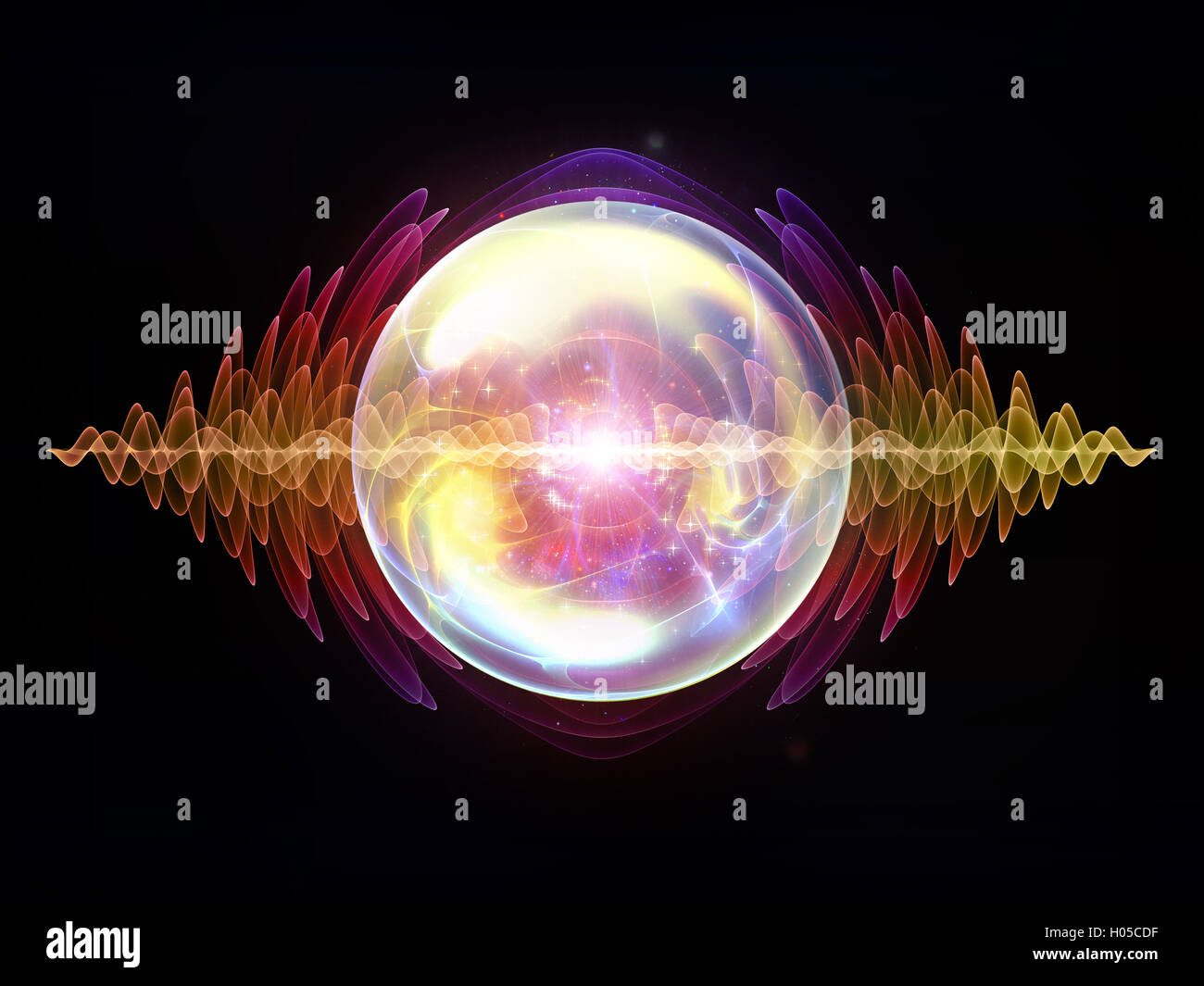 Evolving Wave Particle Stock Photo - Alamy