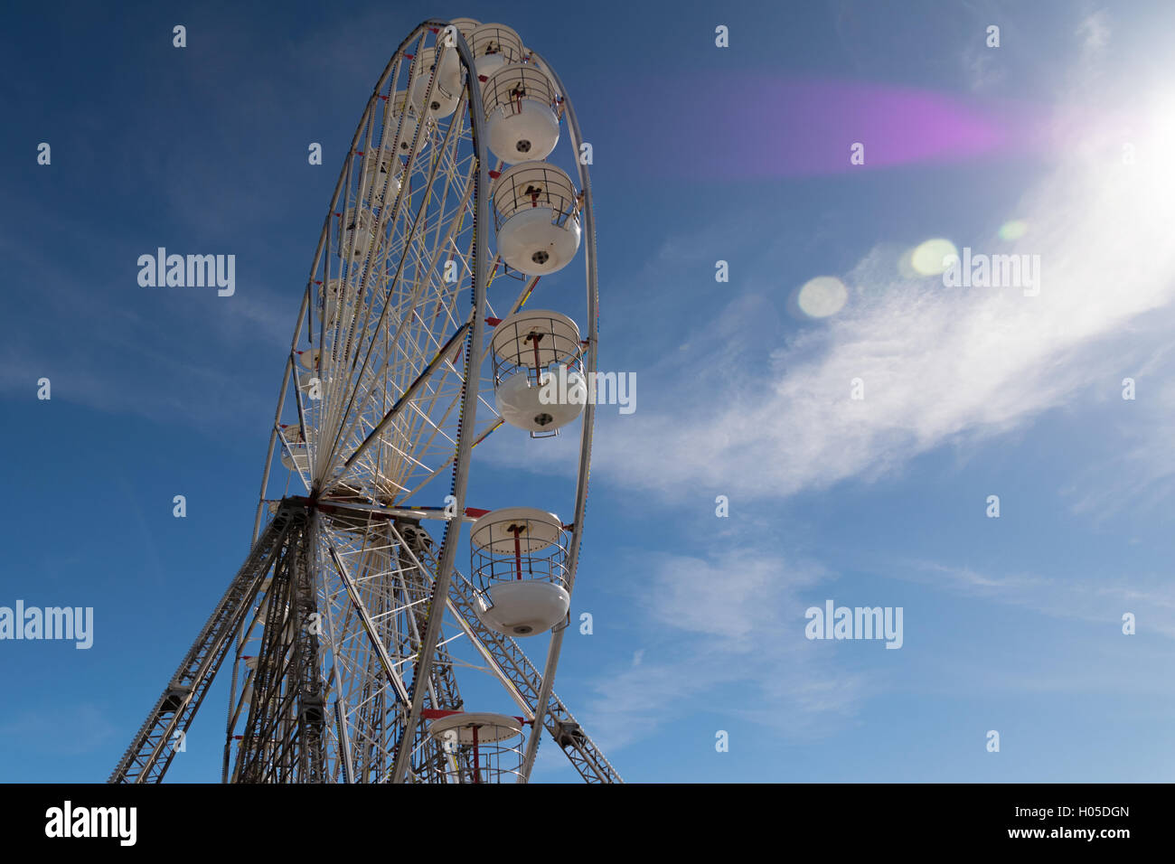 Ferris wheel on North pier fun fair Blackpool Stock Photo - Alamy