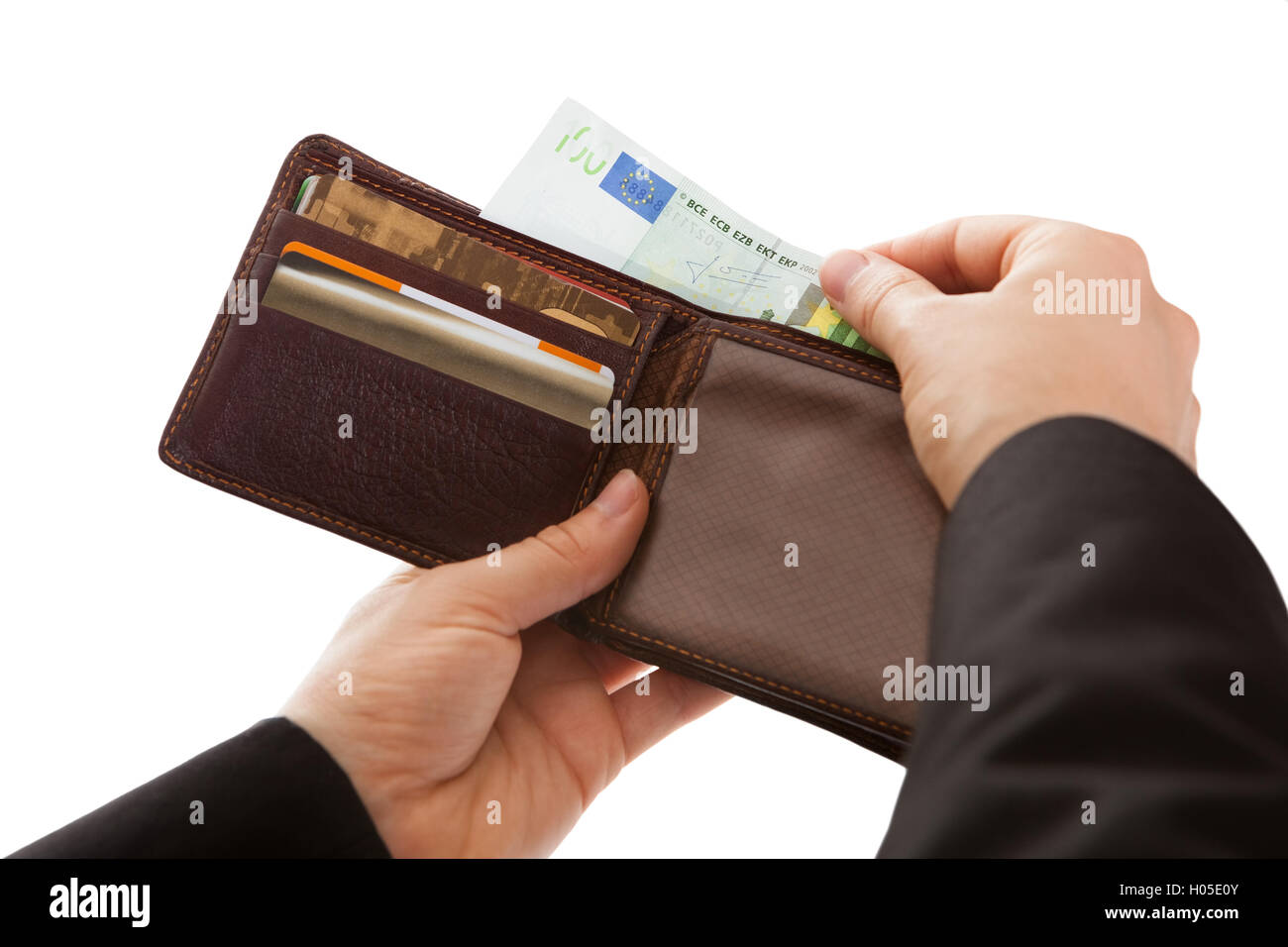 Man making a cash payment Stock Photo - Alamy